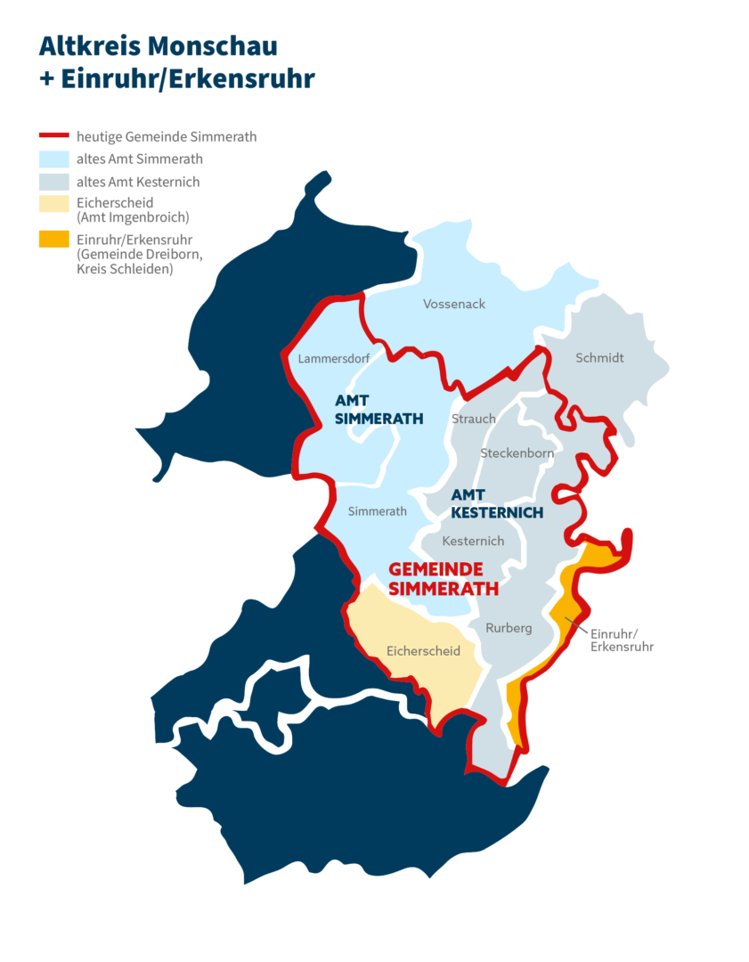 Karte Altkreis Monschau | Der Simmerath Blog