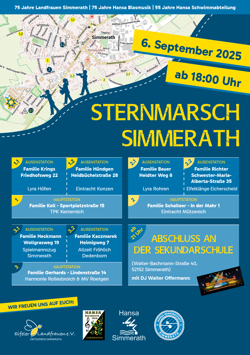 Musiker, Schwimmer und Landfrauen feiern gemeinsam | Der Simmerath Blog